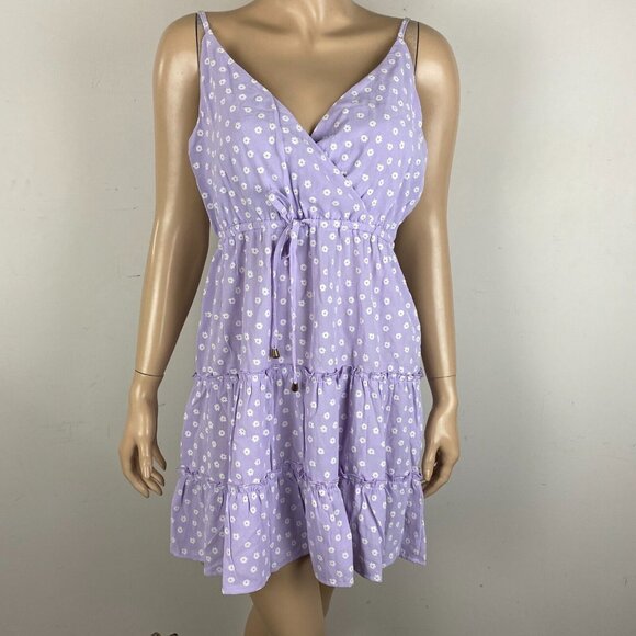 Sundae Muse | Dresses | Sundae Muse Light Purple Ruffled Floral Summer ...